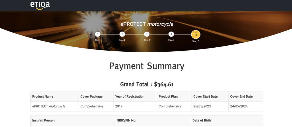 Step-by-step Guide: Getting Instant Quote for Etiqa eProtect motorcycle ...