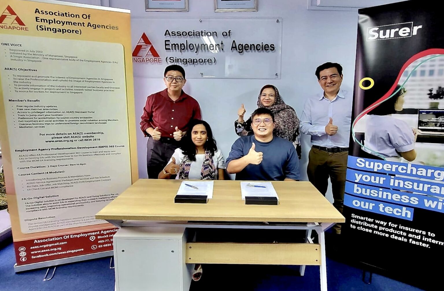 Surer and AEA(S) signs MOU to provide Employment Agencies better access ...